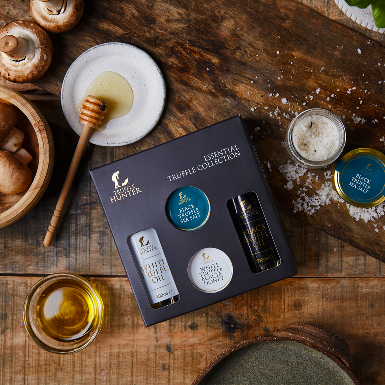 Essential Truffle Collection Gourmet Truffle Oil, Honey & Sea Salt Gift Set